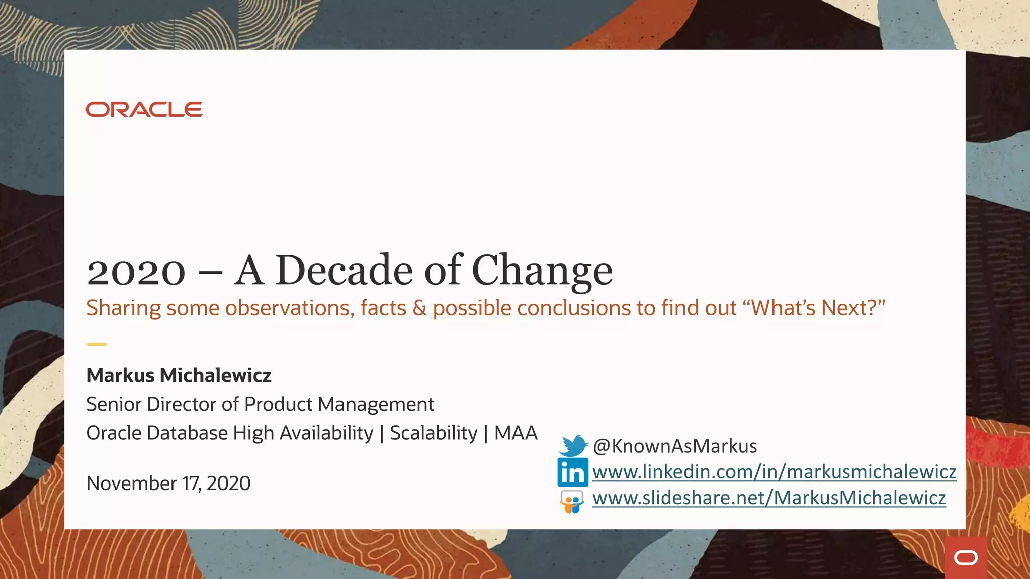 2020 – A Decade of Change | PPT