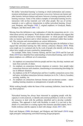 Networked Learning: Inviting Redefinition | PDF