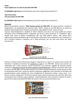 Tail seal sealants for EPB-TBM | PDF