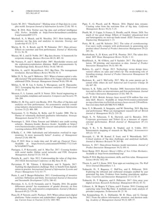 Big Data for Creating and Capturing Value in the Digitalized Environment: Unpacking the Effects ...