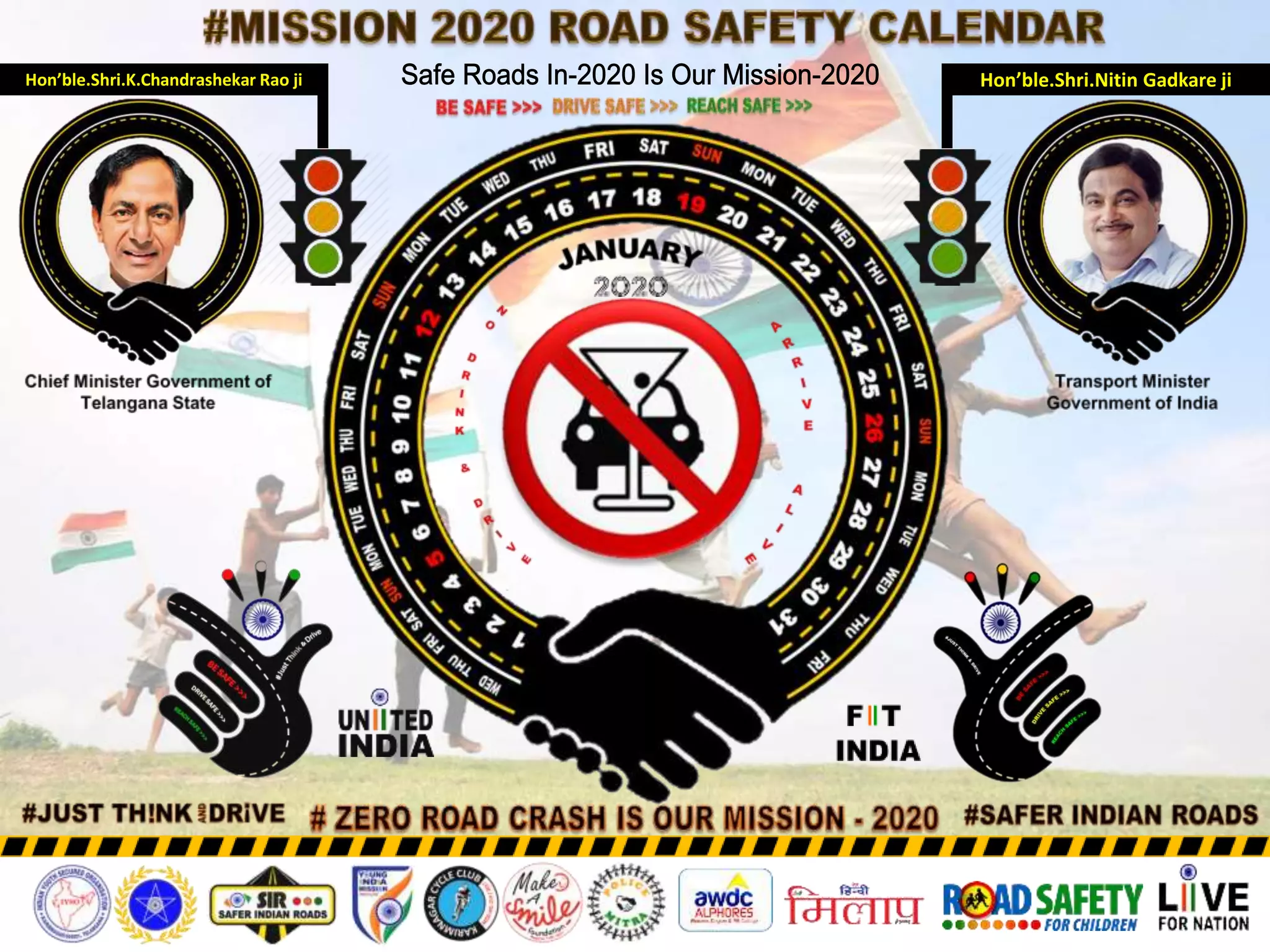 Road Safety Calendar - 2020 Mission Zero Road Crash. Courtesy- Ghansham ...