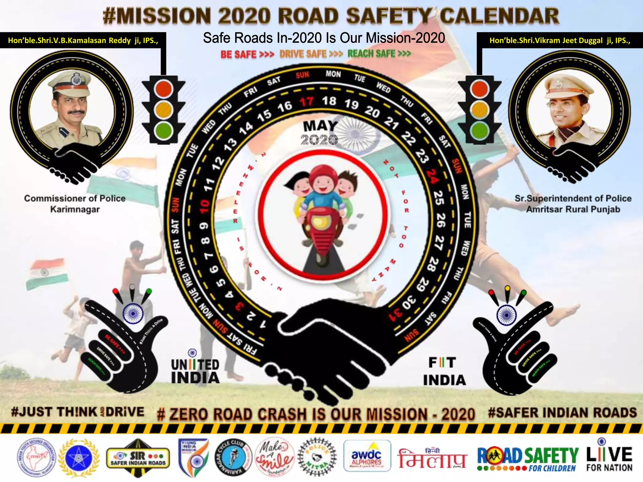 Road Safety Calendar - 2020 Mission Zero Road Crash. Courtesy- Ghansham ...