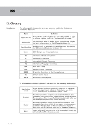 IOC Questionnaire for Olympic Games Host city | PDF