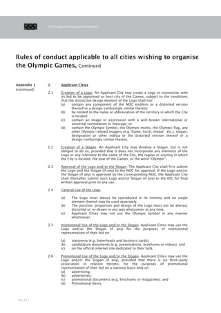 IOC Questionnaire for Olympic Games Host city | PDF