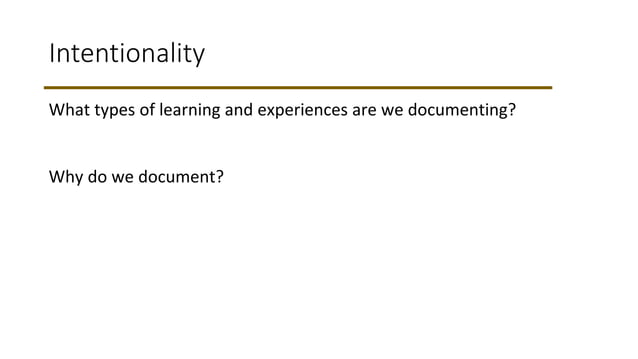 Classroom Documentation: Making Learning Visible | PPT