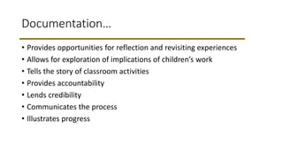 Classroom Documentation: Making Learning Visible | PPTX