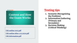 Overview and Preparation for the 2020 Clinical Simulation Exam (CSE ...