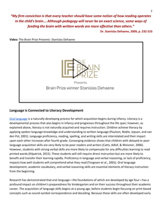 Comprehensive Plan for Reading Achievement | PDF