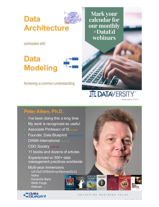 DataEd Slides: Data Architecture vs. Data Modeling – Compare and Contrast | PDF | Databases ...