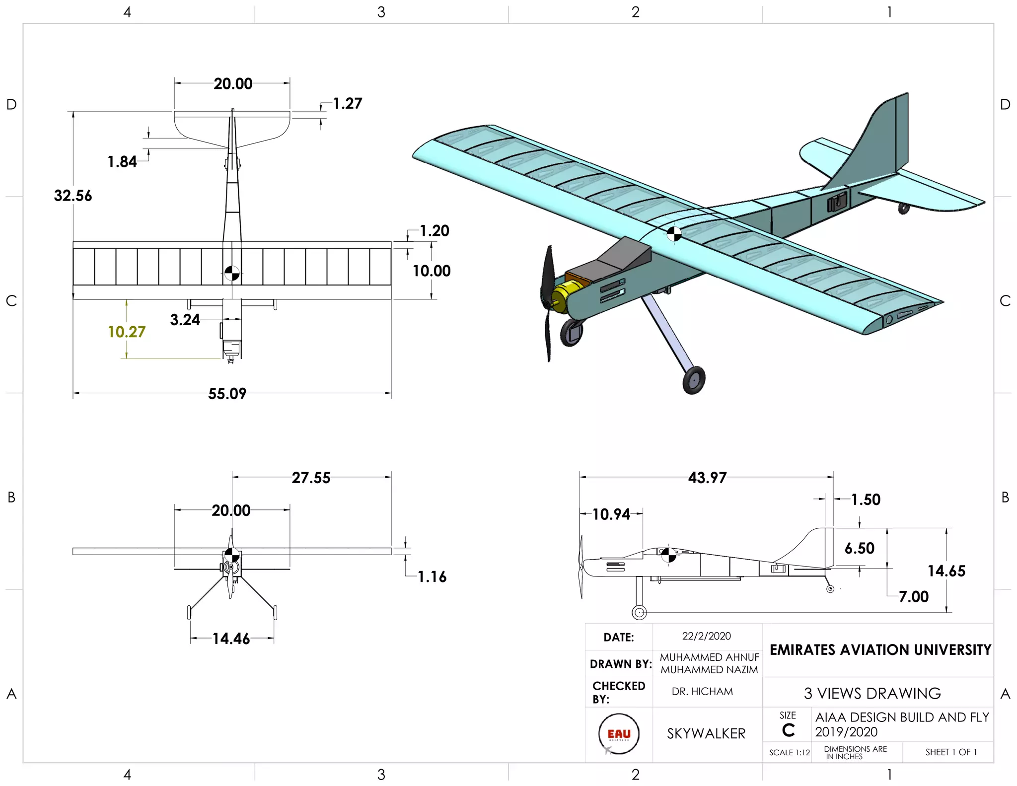 AIAA Design Build & Fly Design Report | PDF