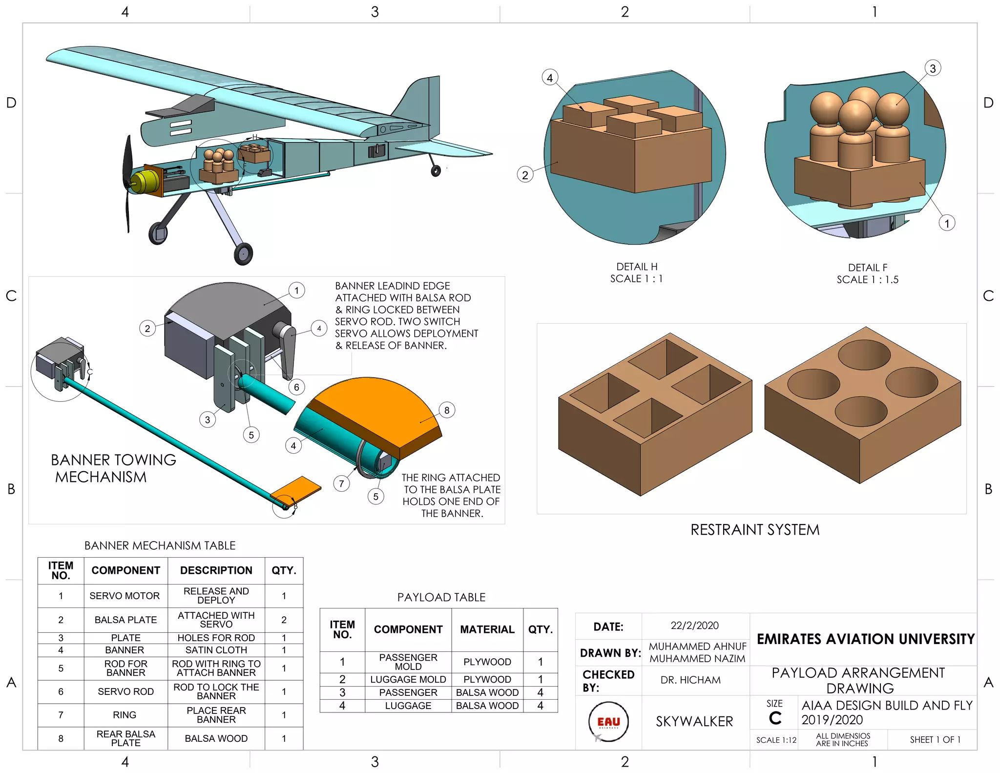 AIAA Design Build & Fly Design Report | PDF