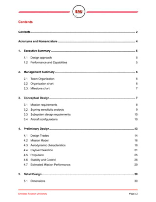 AIAA Design Build & Fly Design Report | PDF