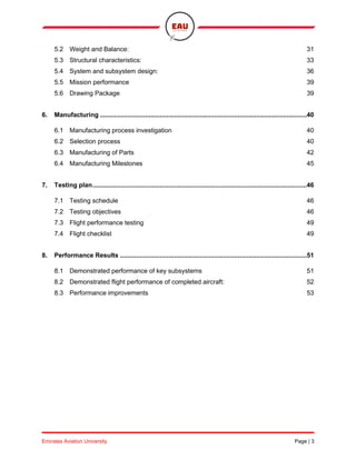 AIAA Design Build & Fly Design Report | PDF