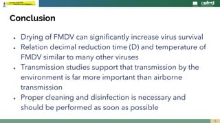 OS20 - Survival of FMDV in the environment and its role in virus ...