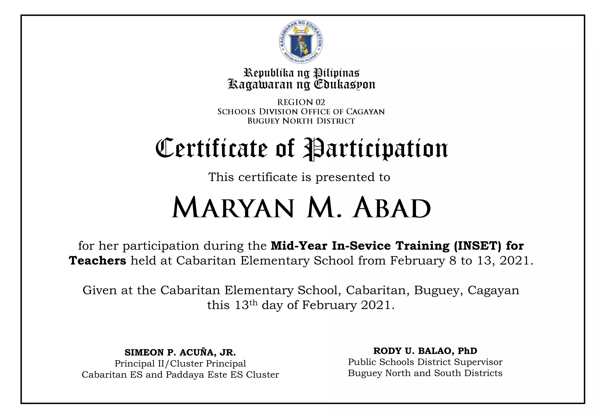 2020 DepEd Official Certificate Templates TeacherPH.com.pptx