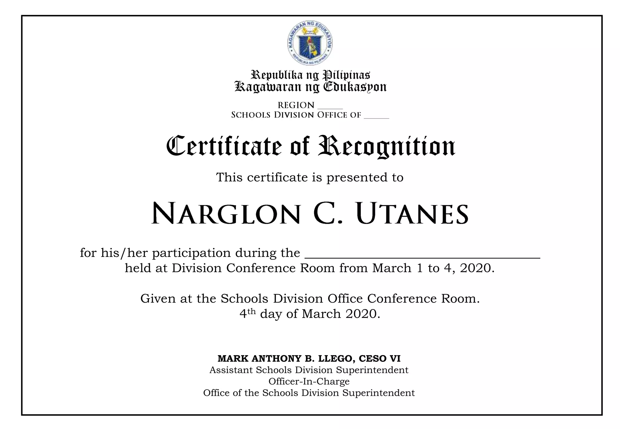 2020 DepEd Official Certificate Templates TeacherPH.com.pptx