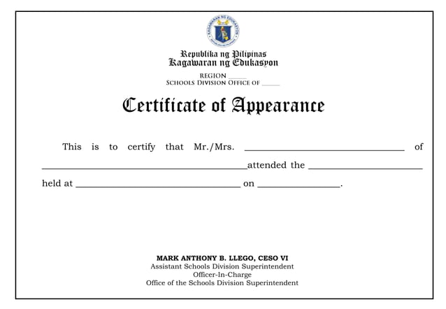 2020 DepEd Official Certificate Templates TeacherPH.com.pptx