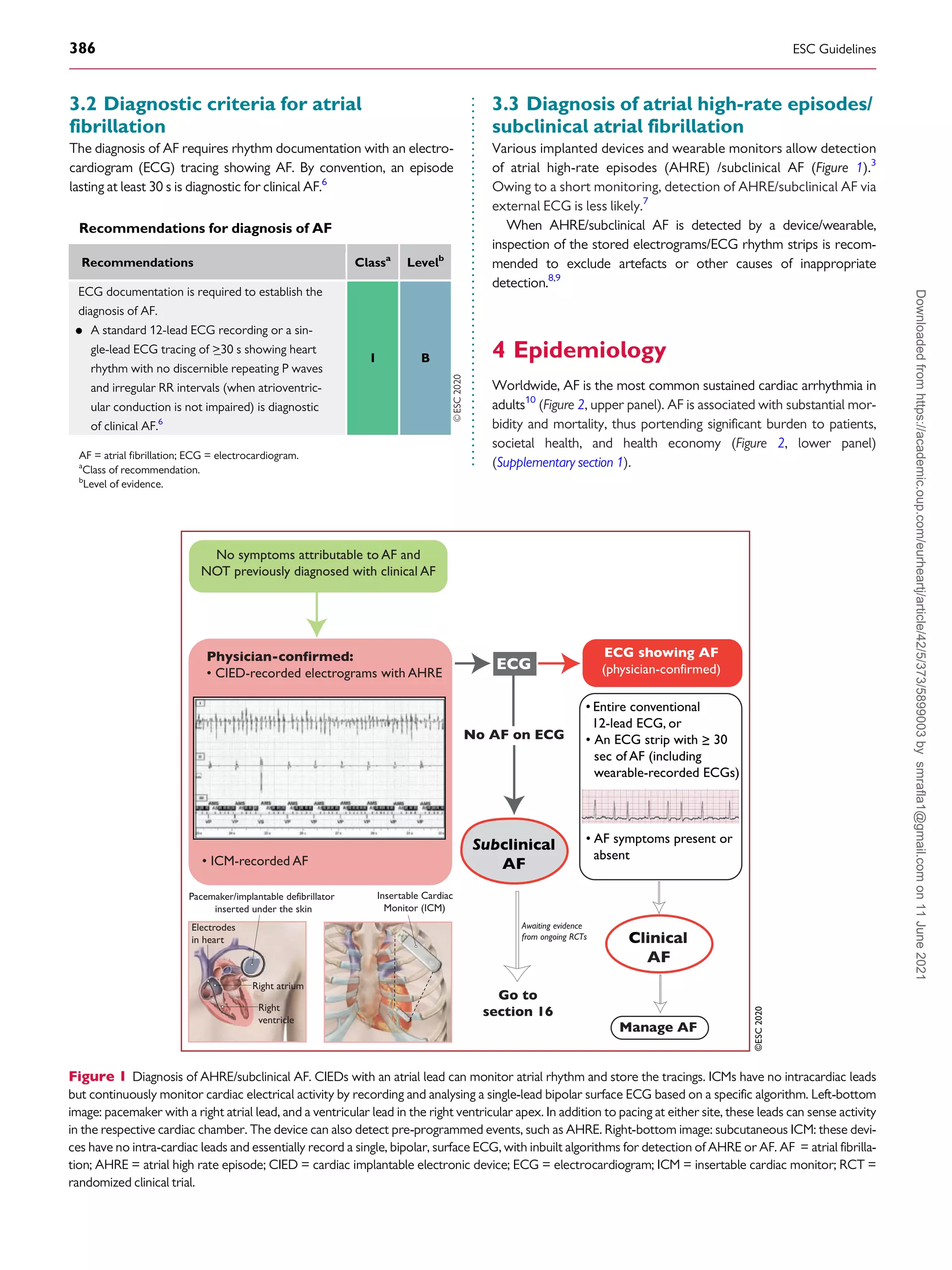 2020 esc guidelines for the diagnosis and management of atrial ...