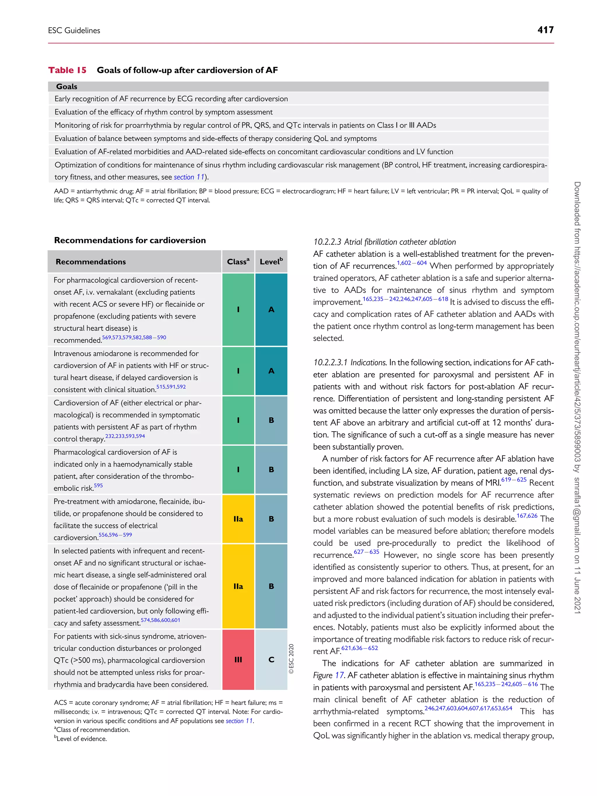 2020 esc guidelines for the diagnosis and management of atrial ...
