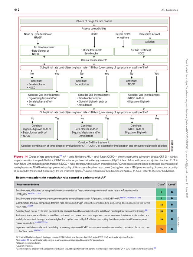 2020 esc guidelines for the diagnosis and management of atrial ...
