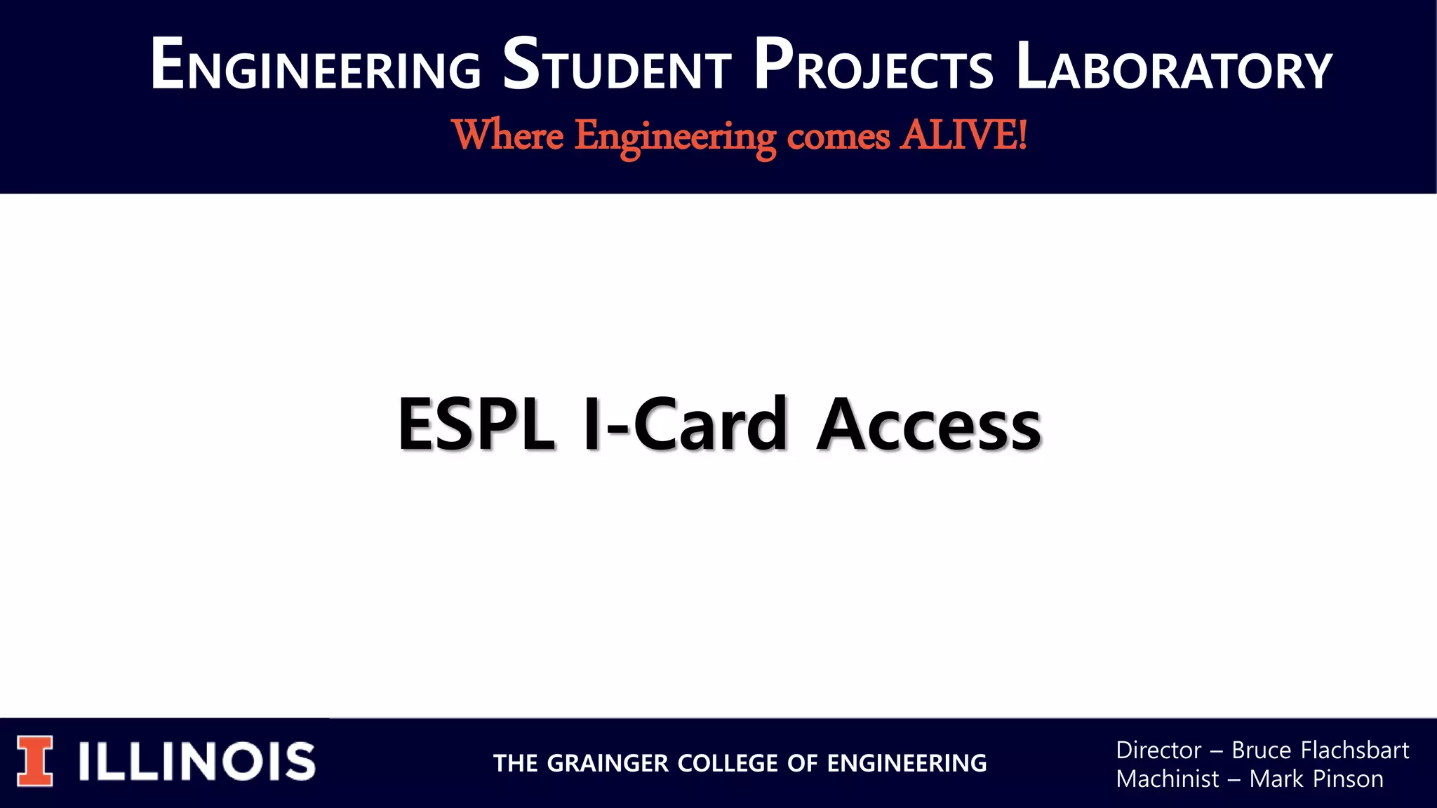 2020 Espl I-Card Access Presentation | PPT