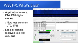 Visualizing WSJT-X received signals with spotviz.info