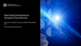 FMI Open Data on AWS Public dataset program | PPTX