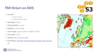 FMI Open Data on AWS Public dataset program | PPTX