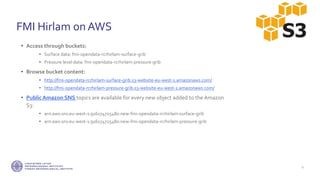 FMI Open Data on AWS Public dataset program | PPTX