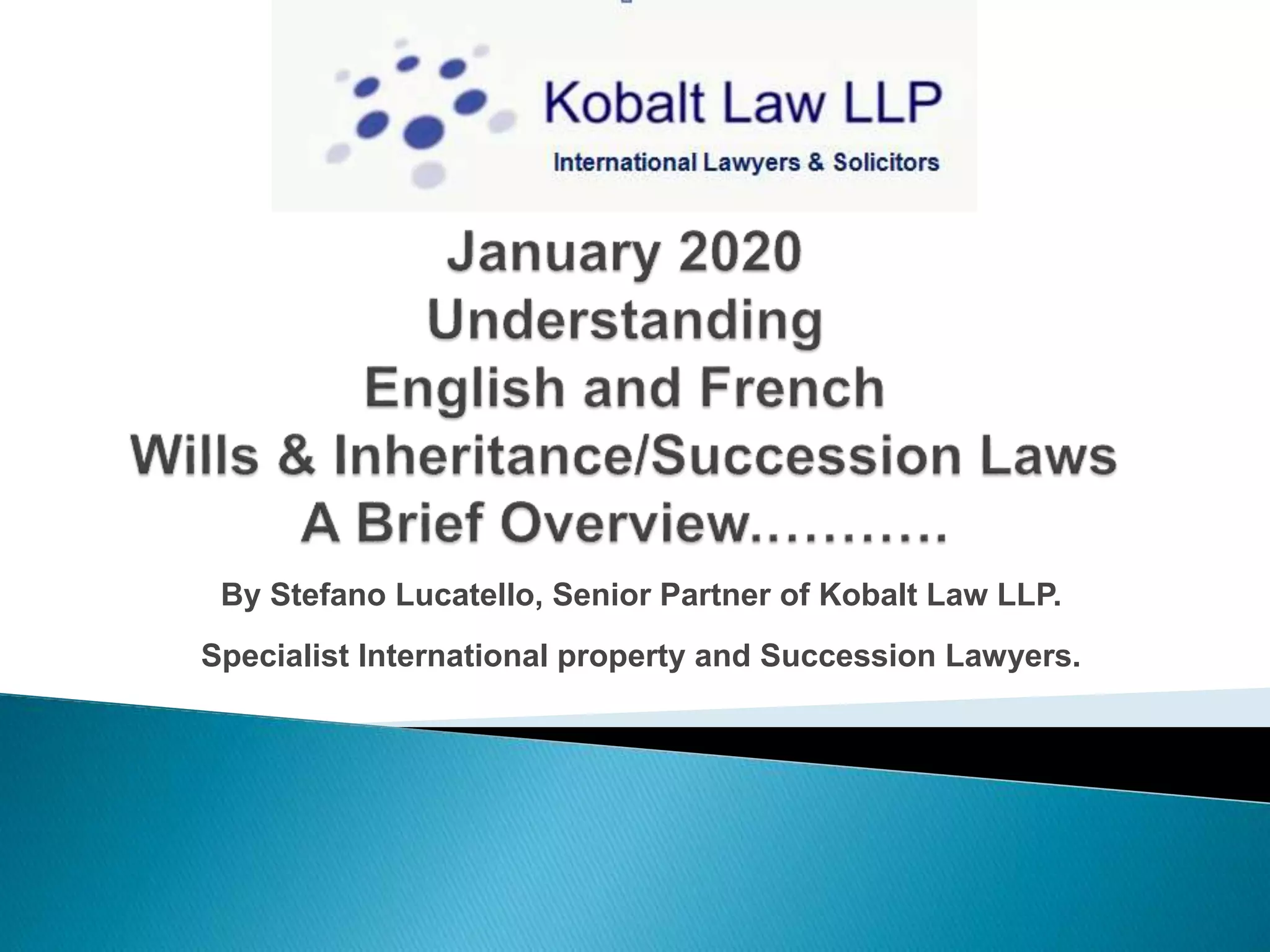 2020 french succession & inheritance presentation | PPTX
