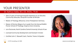 Developing Nonprofit Programs Seminar #2 | PPT