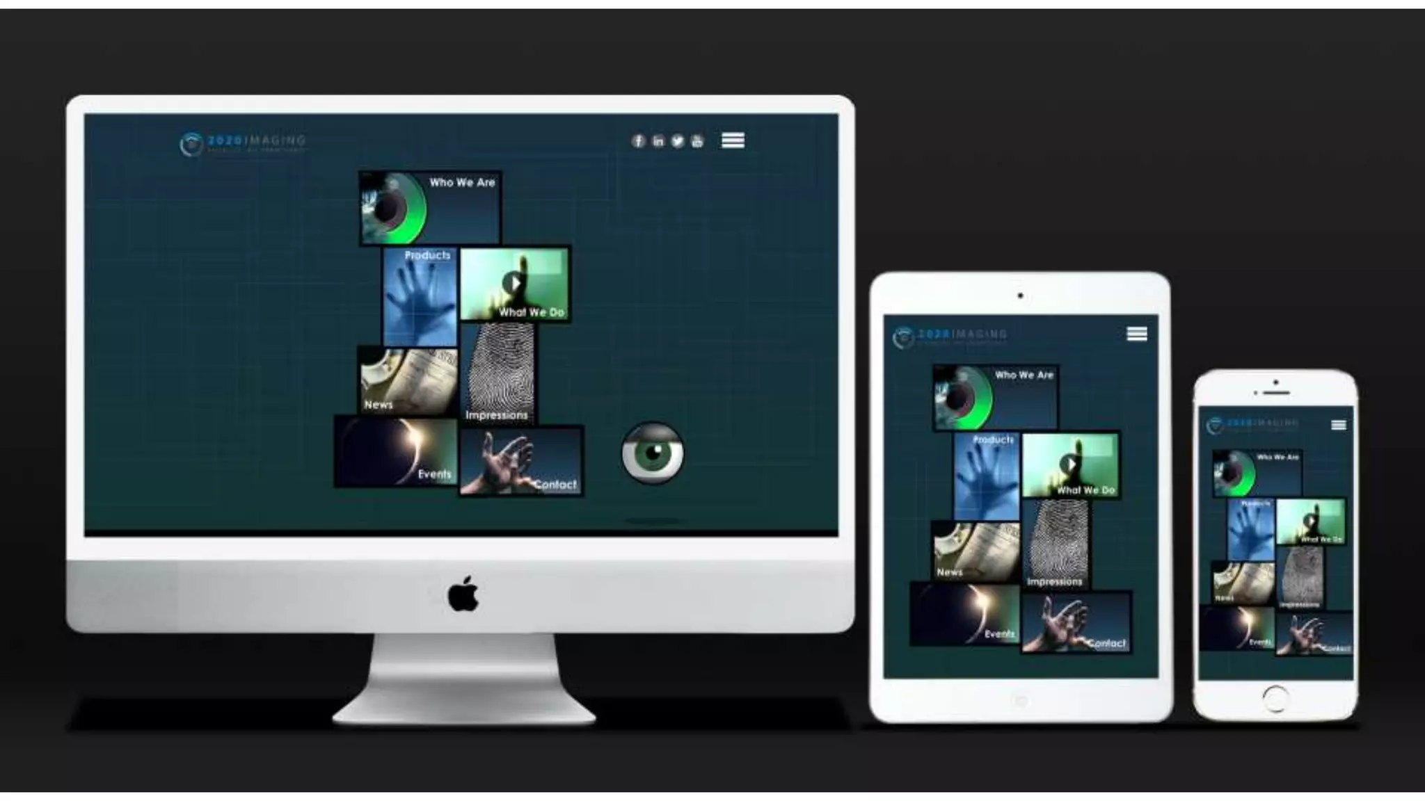 2020 imaging - website Ui design | PPT