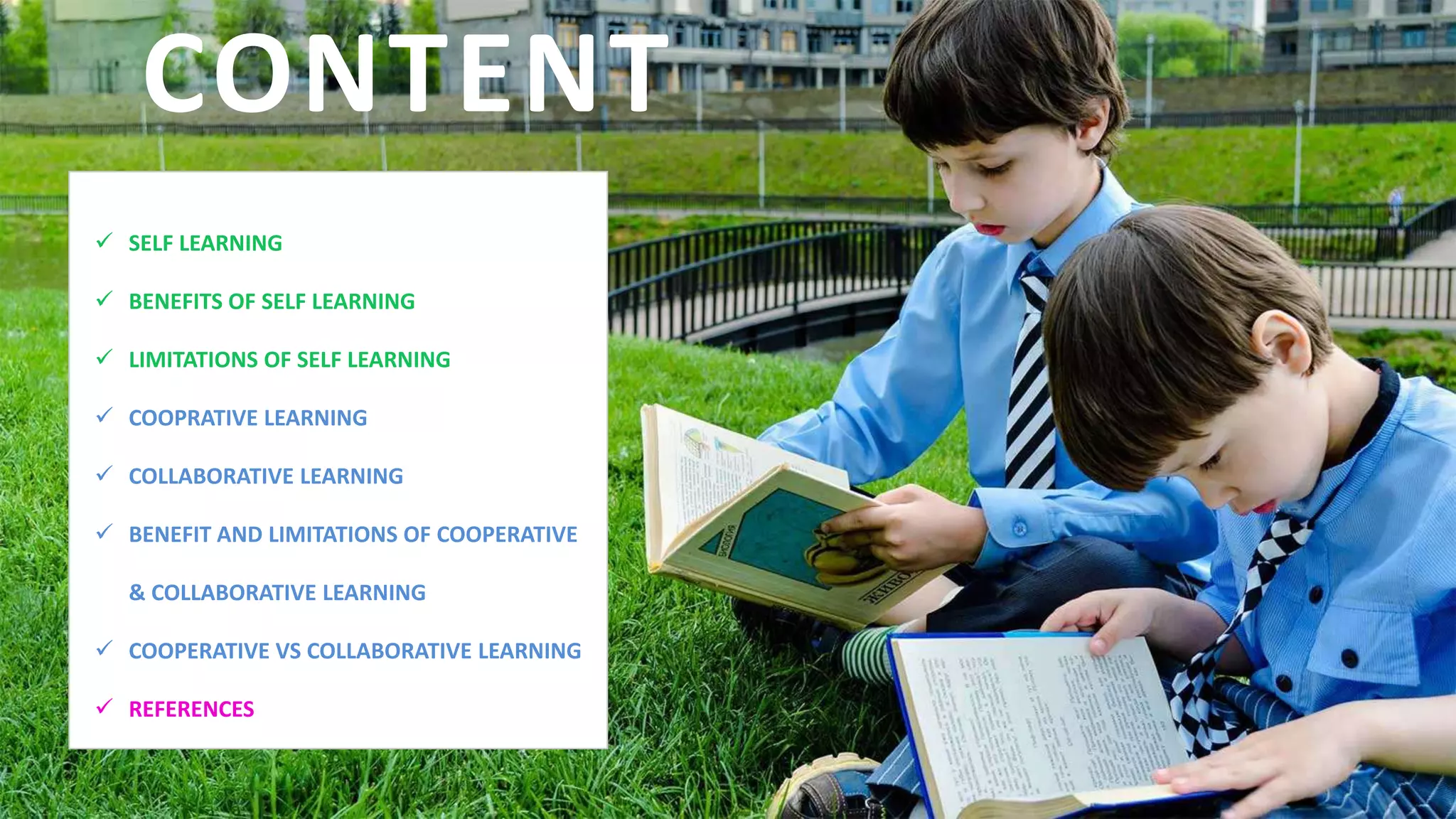 Self Learning, Cooperative and Collaborative Learning | PPTX