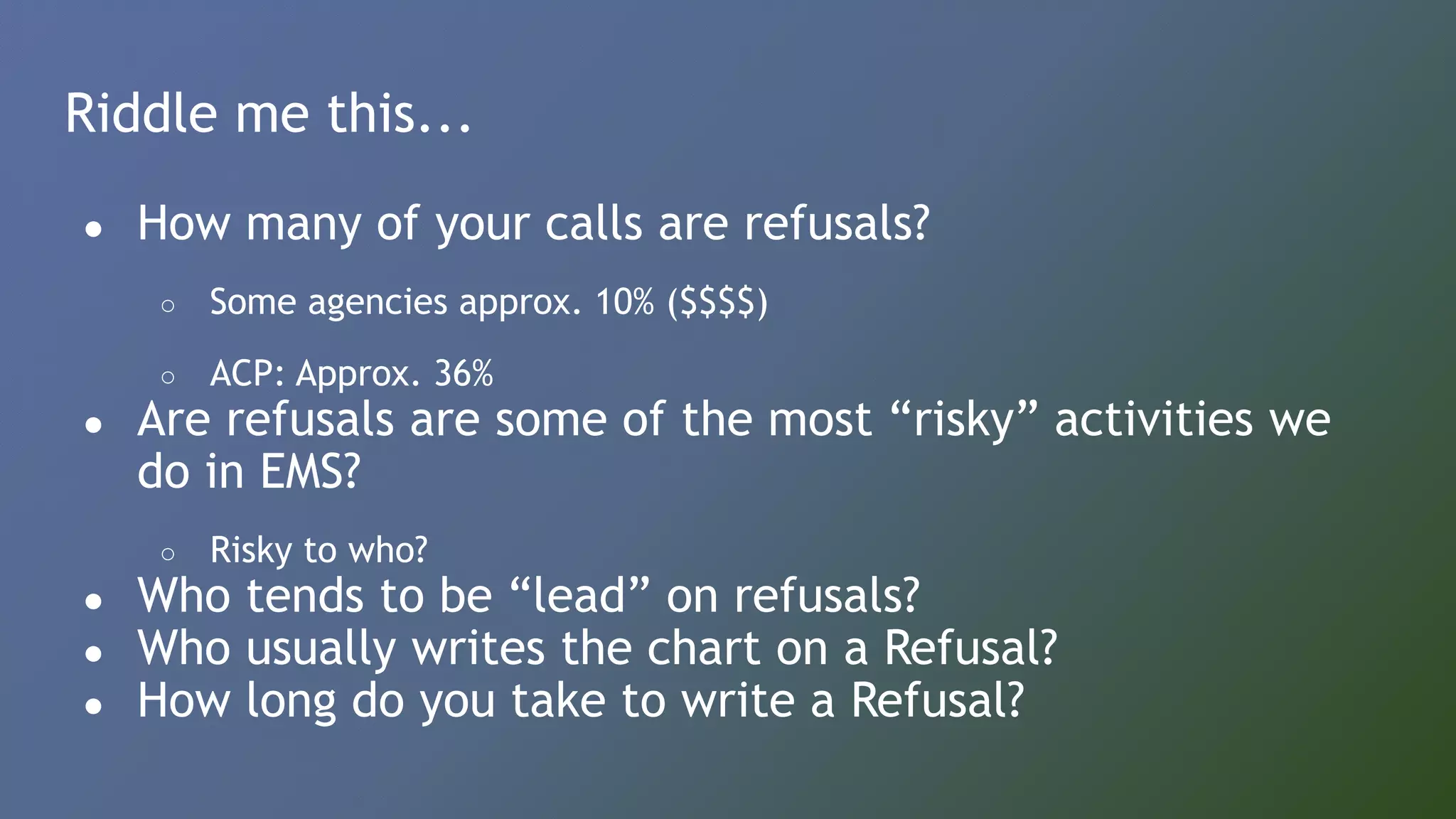 2020 informed refusal best practices | PPTX