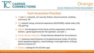 TC3 Carrier Connections - 2020 Global Telco Partnership Priorities | PPT