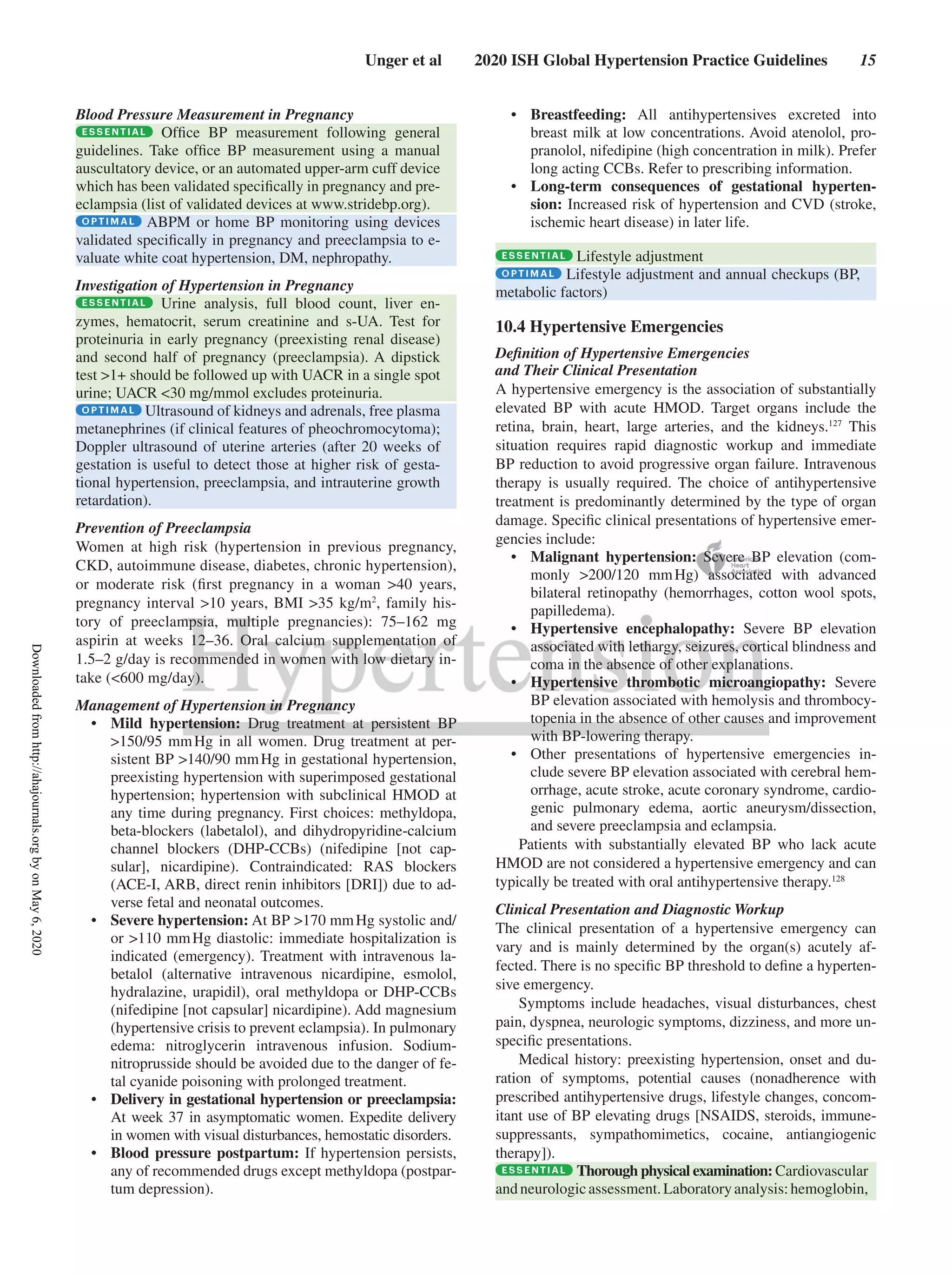 2020 International Society of Hypertension Global Hypertension Practice ...