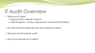 IT Audit Career Path | PDF