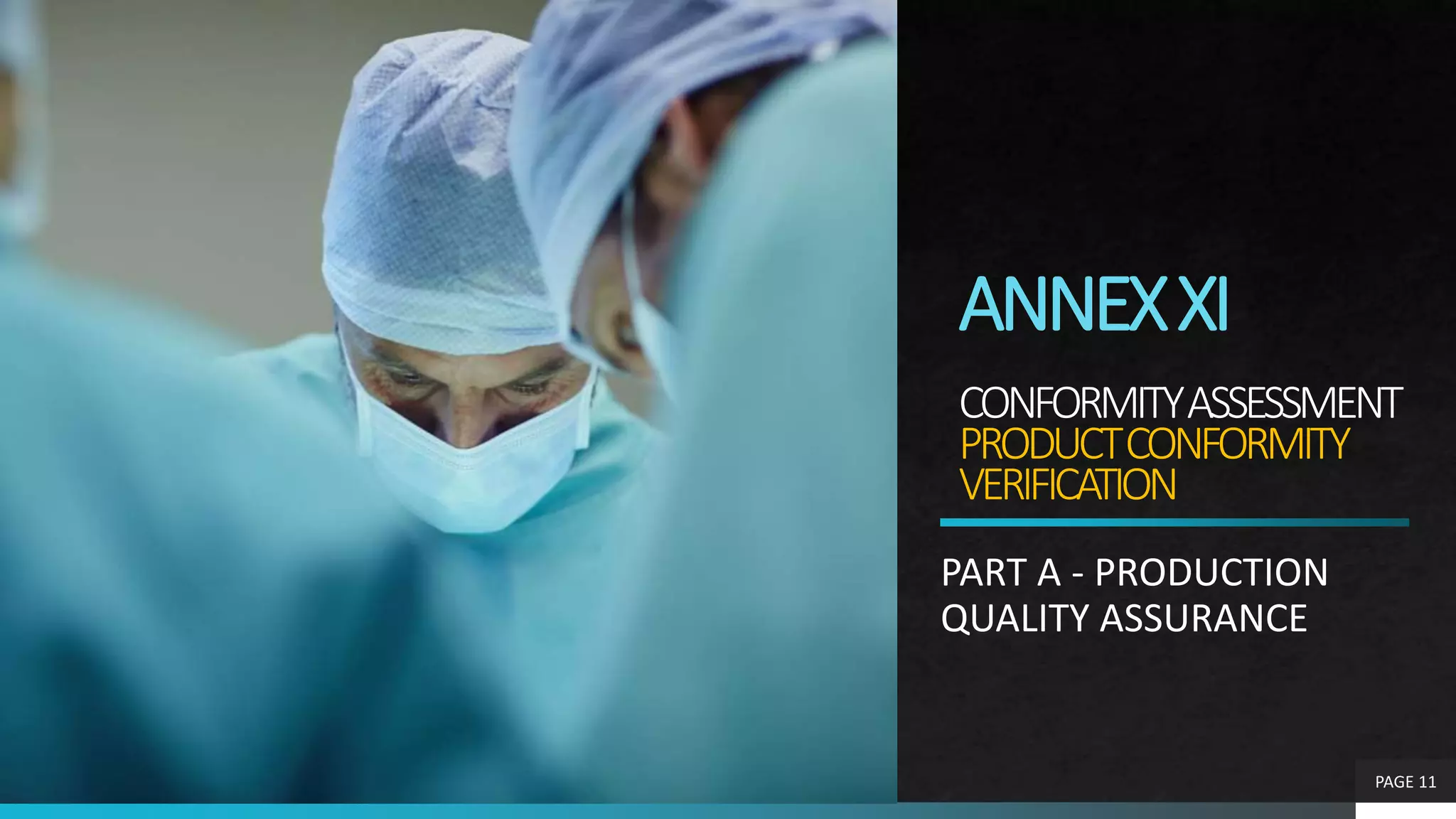 Medical Devices Regulation (MDR) 2017/745 - Annex XI, Conformity ...