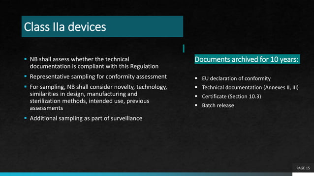 Medical Devices Regulation (MDR) 2017/745 - Annex XI, Conformity ...