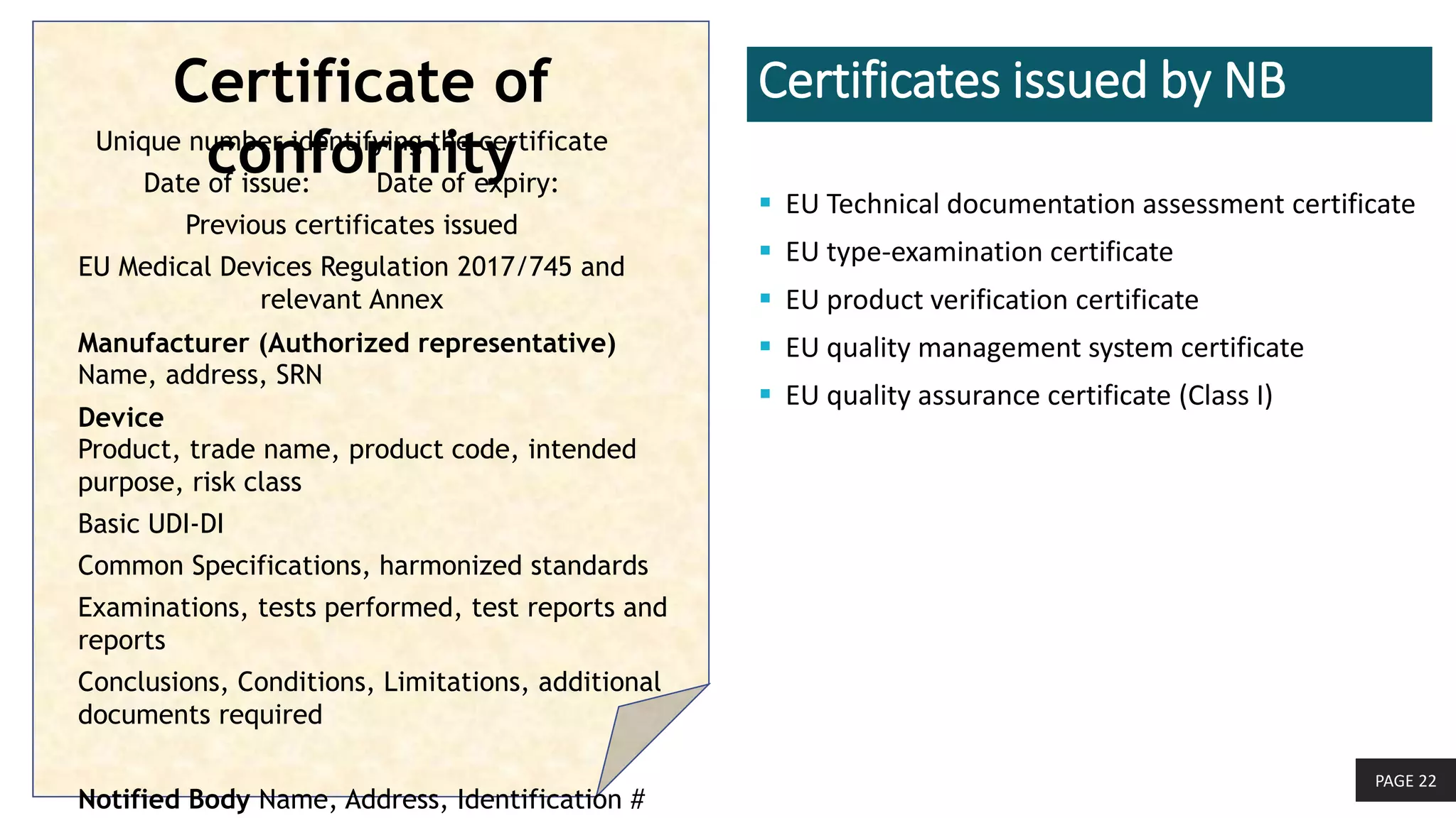 Medical Devices Regulation (MDR) 2017/745 - Conformity assessment | PPTX