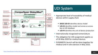 Medical Devices Regulation (MDR) 2017/745 - Identification ...