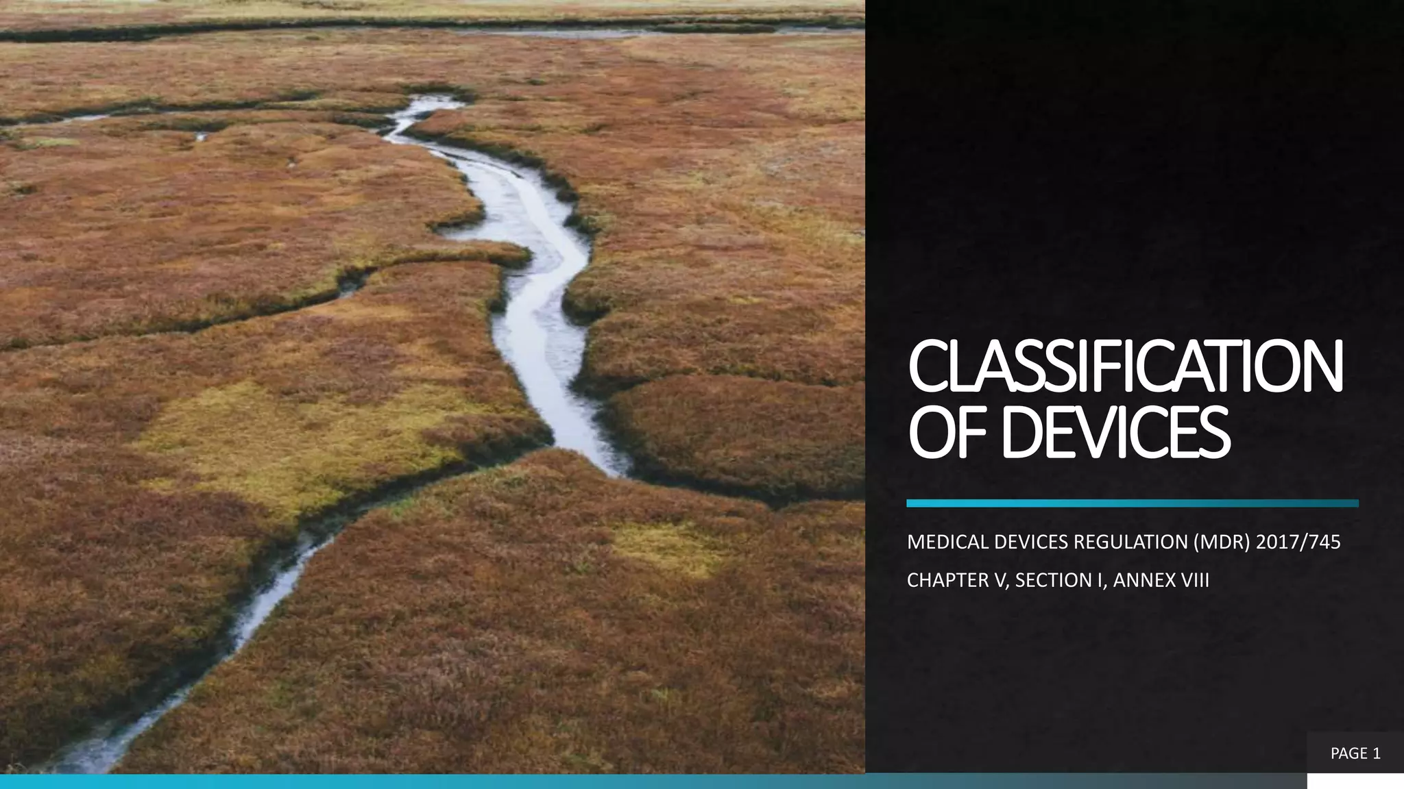 Medical Devices Regulation (MDR) 2017/745 - Classification of devices ...