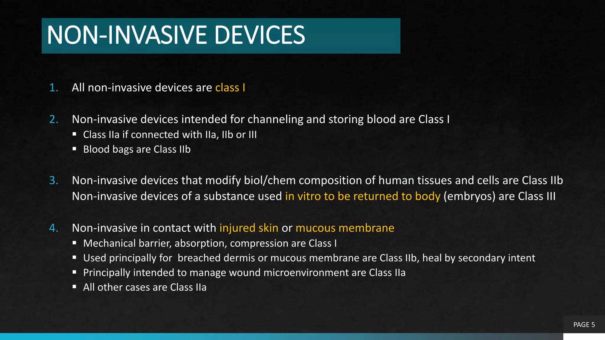 Medical Devices Regulation (MDR) 2017/745 - Classification of devices ...