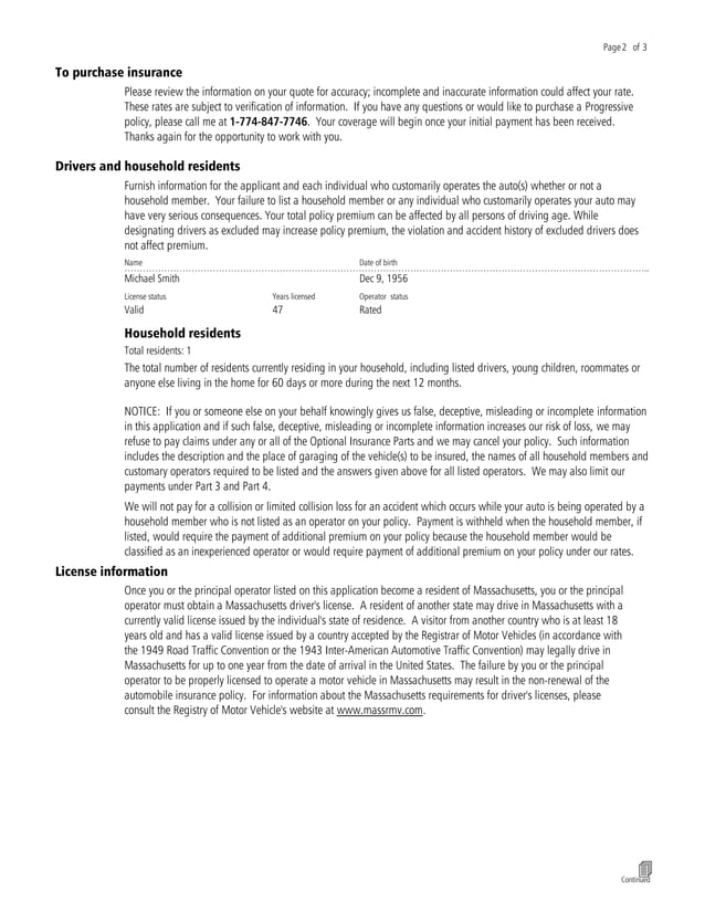 2020 Land Rover Range Rover Insurance Quote Example Mashpee MA $902 ...