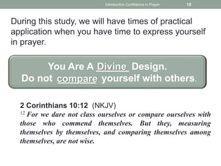 CONFIDENCE IN PRAYER - INTRODUCTION | PPT