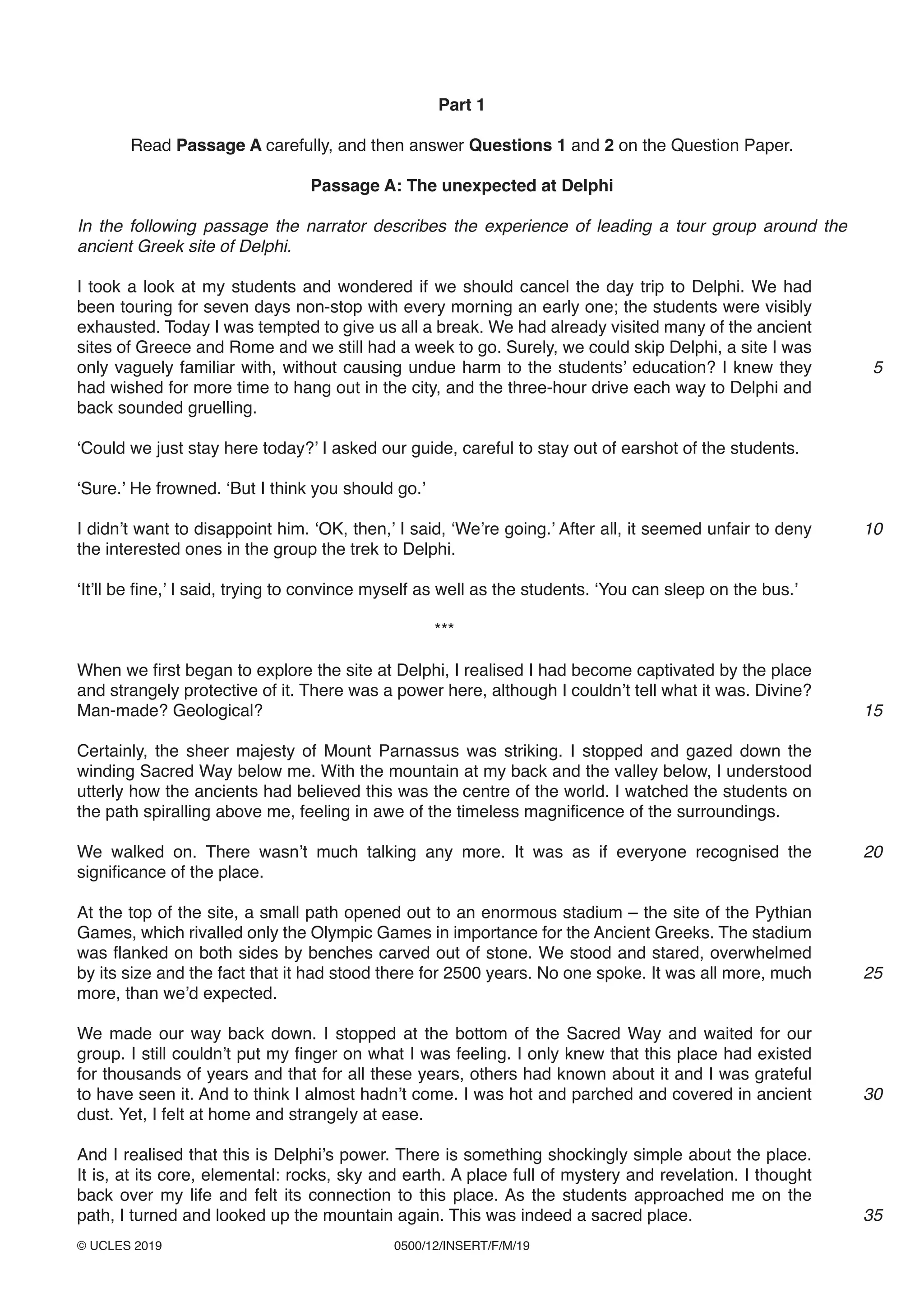 PRACTICE MOCK TEST 1 2020 INSERT PAPER 1 | PDF