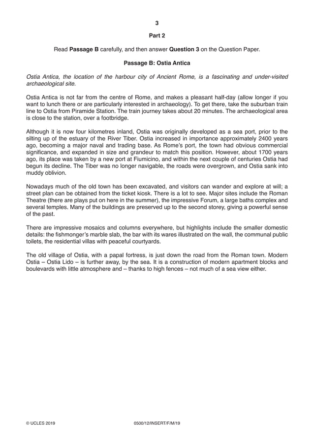 PRACTICE MOCK TEST 1 2020 INSERT PAPER 1 | PDF