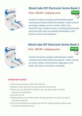 Mand Labs Hot Selling DIY Kits: 2019 TechCrunch and PCMag Gift Guides | PDF