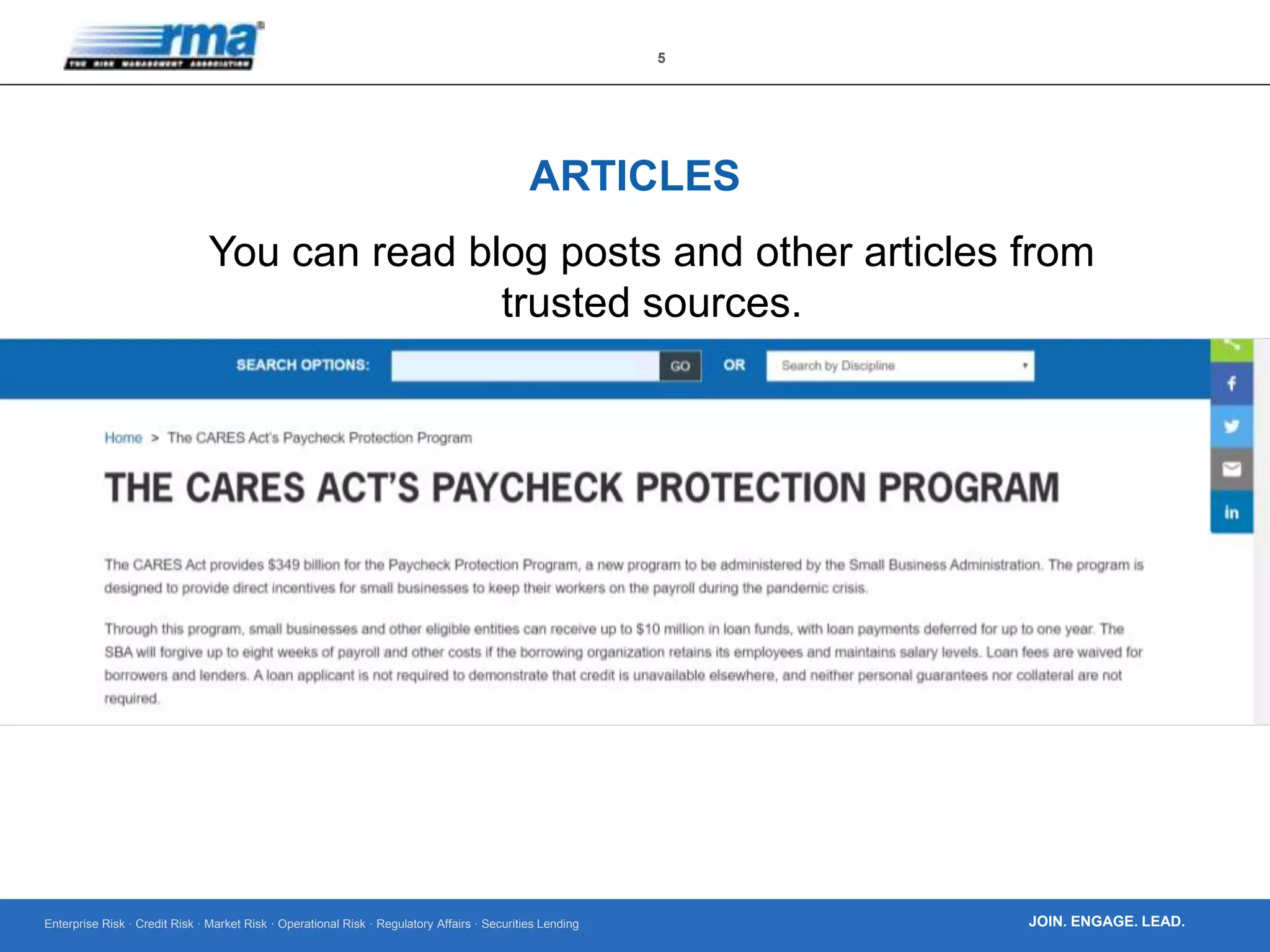 The RMA COVID-19 Resource Center | PPTX
