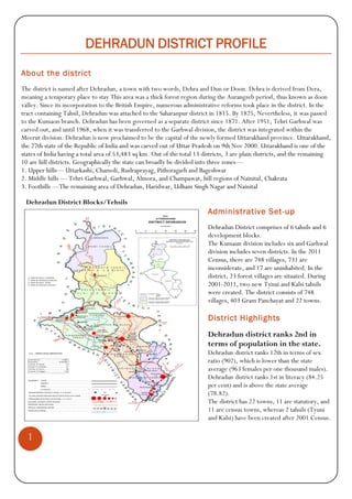 Demographic Analysis of Dehradun District | PDF